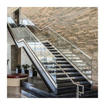 中国 Service-oriented steel stringer straight staircase how to stain wood stairs 販売のため