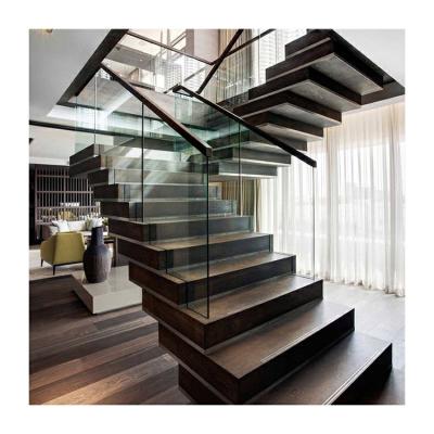 Cina A variety of stairs l shape used indoor solid wood loft stair in vendita