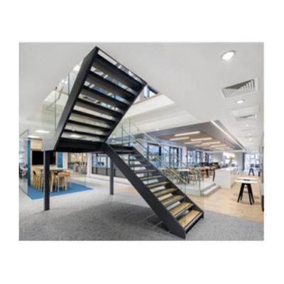 Cina Quality service easy clean long straight stairs how to build wood staircase in vendita