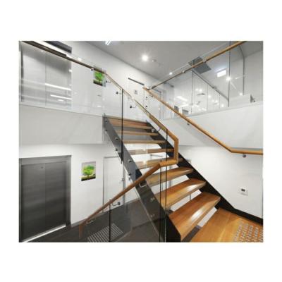 Cina Quality service easy clean long straight stairs how to build wood staircase in vendita