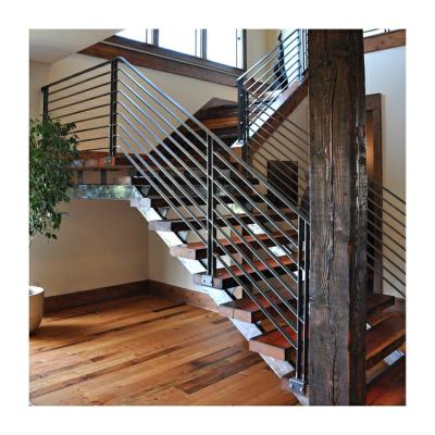 Cina High quality high quality straight stairs carpet wooden step staircase in vendita