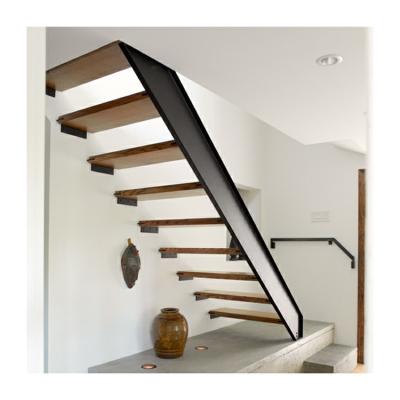 Cina Practical design prefabricated straight stairs wooden steps staircase in vendita
