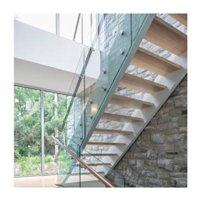中国 Practical design newest design straight stairs wood step staircase 販売のため