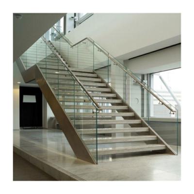 中国 Practical design newest design straight stairs wood step staircase 販売のため