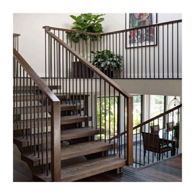 Cina Household individual  straight interior stairs beech wood staircase in vendita