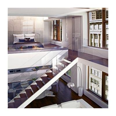 Cina Credit guarantee l shaped winder stairs wooden steps staircase in vendita