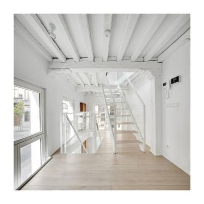 Cina Easy to use house design straight stairs carpet wood steps staircase in vendita