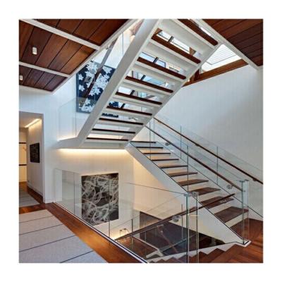 Cina Factory direct ltaly project of straight stair price of wood staircase in vendita
