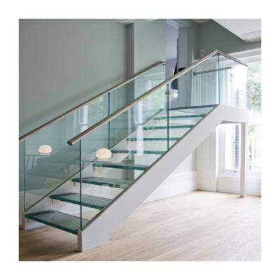 中国 Staircase price glass stair balustrade cheap straight staircase 販売のため