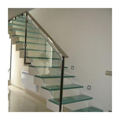 Cina Staircase designs steel glass stairway contemporary steel straight staircase in vendita