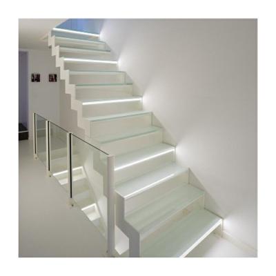 Cina Indoor stairs type stair railings glass acrylic crystal straight staircase in vendita