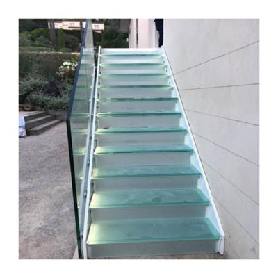 Cina Stairs for small spaces glass handrial stairs design of straight staircase in vendita