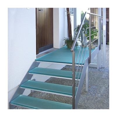 Cina Staircases for small spaces glass staircase design crazy clear glass straight staircase in vendita