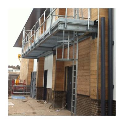 Cina Used stringer stairs steel stringer prefab metal loft straight staircase in vendita