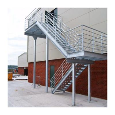 中国 Modern stairs led light steel straight stainless steel oak staircase 販売のため