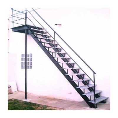 中国 Customize stairs mild steel residential indoor iron railing straight staircase 販売のため