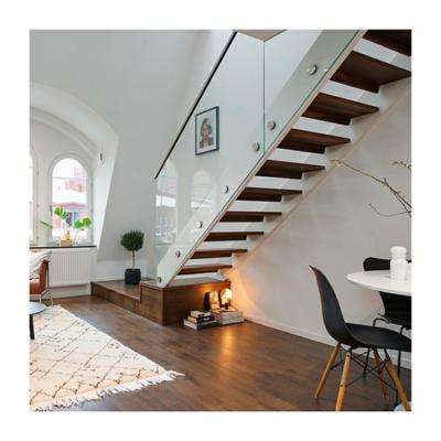 Cina Factory wholesale customized straight floating staircase durable wood composite deck stairs in vendita