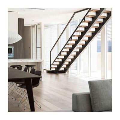 Cina Factory wholesale customized straight floating staircase durable wood composite deck stairs in vendita