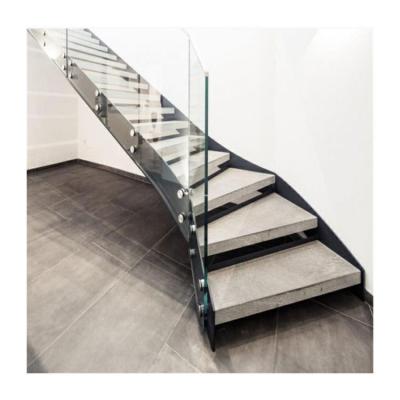 Cina Factory wholesale customized straight floating staircase durable wood composite deck stairs in vendita