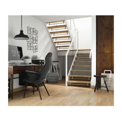 China Manufacturer supply hight -end straight staircase used indoor solid wood handrail stairs Te koop
