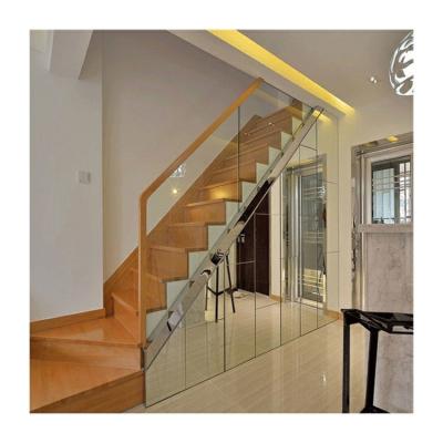 Cina Good quality living room straight staircase wooden handrail stair in vendita