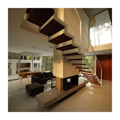 Cina China straight staircase for indoor wooden box steps stair in vendita