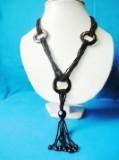 China Short black rice bead jewelry necklace jewelry for sale