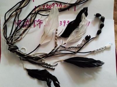 China Bohemia series of short feather sweater Necklace for sale