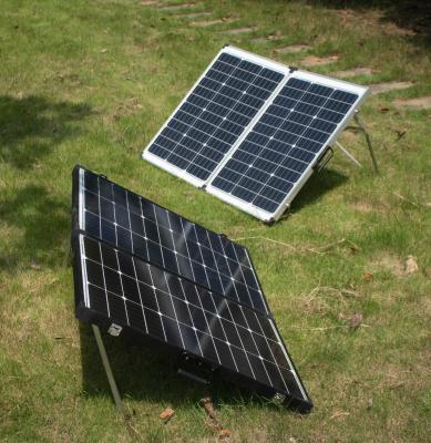 Chine Panneaux monocristallins campants pliables de silicium, panneau solaire mono portatif de 300 watts à vendre