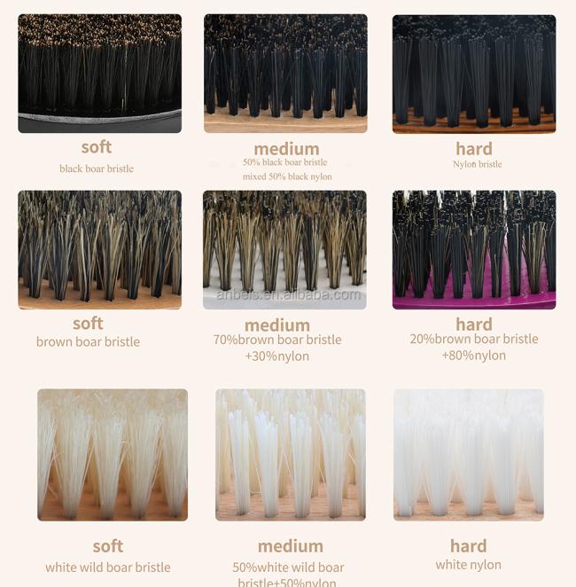 Bristle material options for wave brush