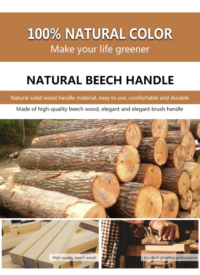 Boar bristle material detail