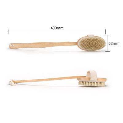 Cina OEM Distaccabile Long Handle Body Scrub Brush Trattamento della cellulite della pelle secca in vendita