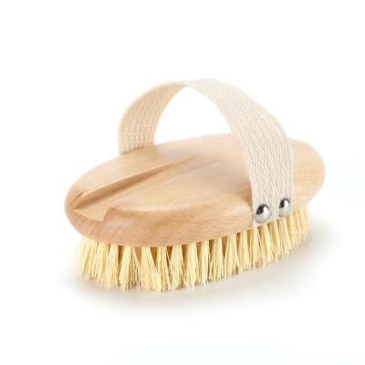 Cina Vegan Sisal Body Dry Brush Staccabile Natural Beechwood Long Handle in vendita