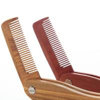 China Comfortable Men's Foldable Beard Comb Folding Pocket Beard Comb SGS Certified for sale