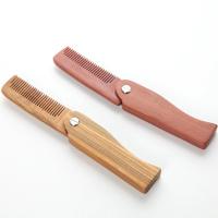China Comfortable Men's Foldable Beard Comb Folding Pocket Beard Comb SGS Certified for sale