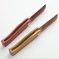 China Comfortable Men's Foldable Beard Comb Folding Pocket Beard Comb SGS Certified for sale