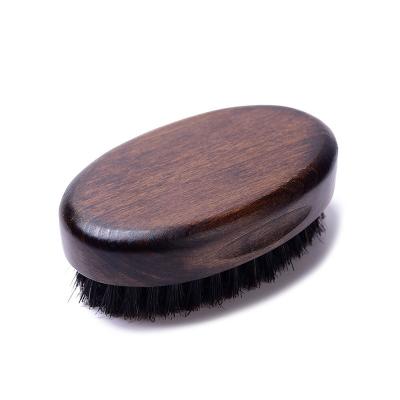 China Abeis Wood Large Boar Bristle Shaving Brush for Thick Beard Black Walnut Wood Handle for sale