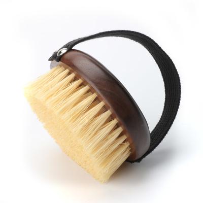 Cina Spazzola secca da bagno a noci Organic Vegan Sisal For Boay Round Spazzola da doccia in vendita