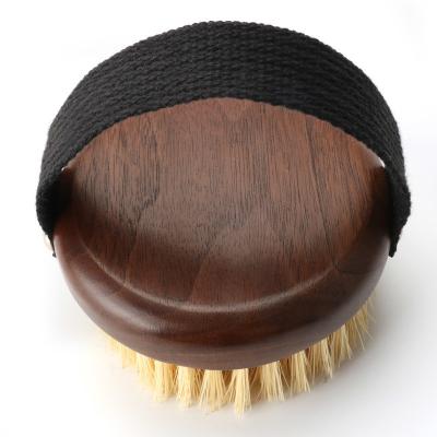 Cina Spazzola secca da bagno a noci Organic Vegan Sisal For Boay Round Spazzola da doccia in vendita