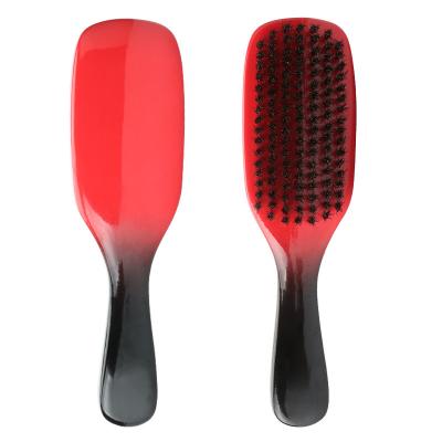 China Mini Draagbare 360 Boar Bristle Wave Borstel Met 100% Beech Hout Handle for sale