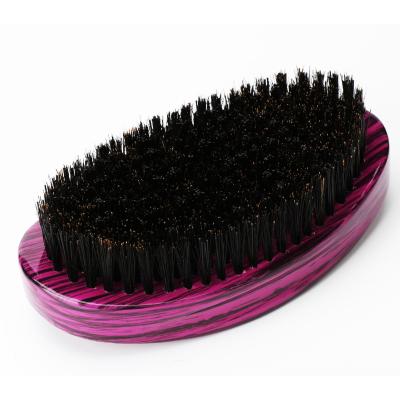 Cina Ovale 360 Curve Wave Brush Per Uomini Capelli Morbidi Medi Difficili Cane Brille Vernice PU in vendita