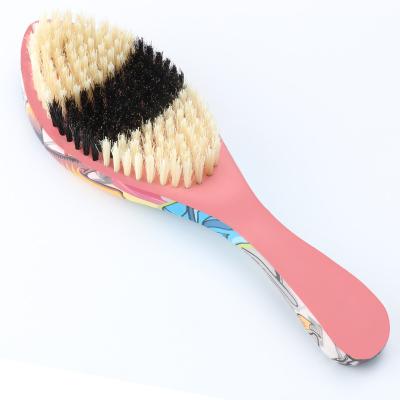 Cina Spazzola di legno 100% morbida Medium Hard Boar Bristle Hair Brush Rosso-Nero-Azzurro Armygreen in vendita