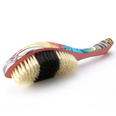 Cina Spazzola di legno 100% morbida Medium Hard Boar Bristle Hair Brush Rosso-Nero-Azzurro Armygreen in vendita