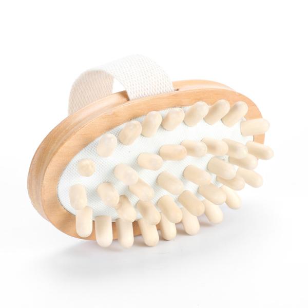 Quality Body Cleansing Boar Bristle Bath Brush For Dry Skin Massage And Shower Scrubbing for sale