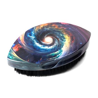 중국 남성용 맞춤형 나무 멧돼지털 360 웨이브 브러쉬 판매용