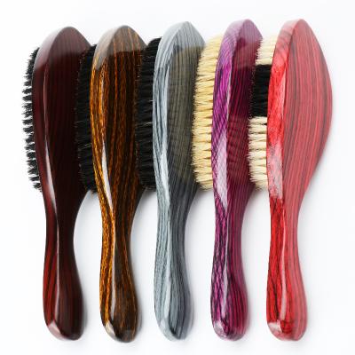 China Custom Logo 360 Wave Brush for Men 100g Wood Boar Bristle for sale