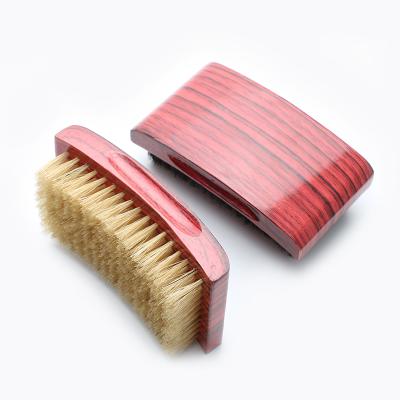 China Custom OEM 100% Boar Bristle Square Wave Brush with Beech Wood Handle for sale