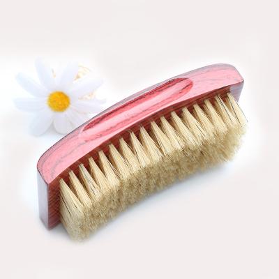 China Custom OEM 100% Boar Bristle Square Wave Brush with Beech Wood Handle for sale