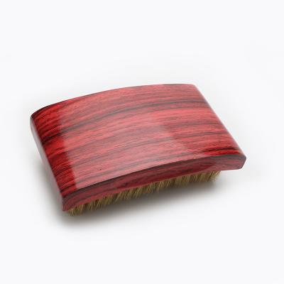 China Custom OEM 100% Boar Bristle Square Wave Brush with Beech Wood Handle for sale