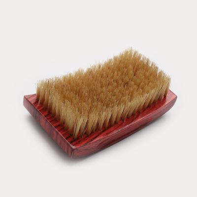 China Custom OEM 100% Boar Bristle Square Wave Brush with Beech Wood Handle for sale